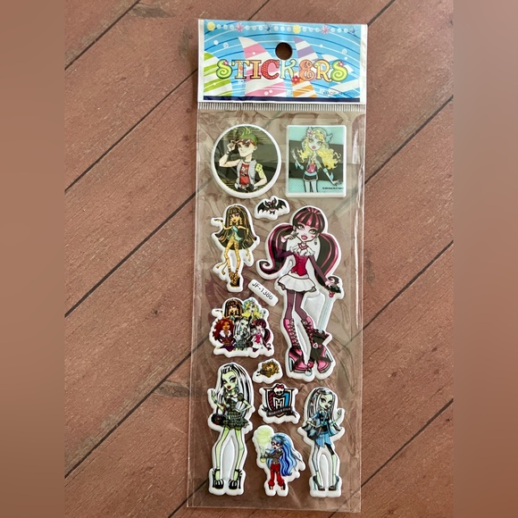 monster high | Toys | Monster High Puffy Stickers 6 Sheets 7 Ct | Poshmark